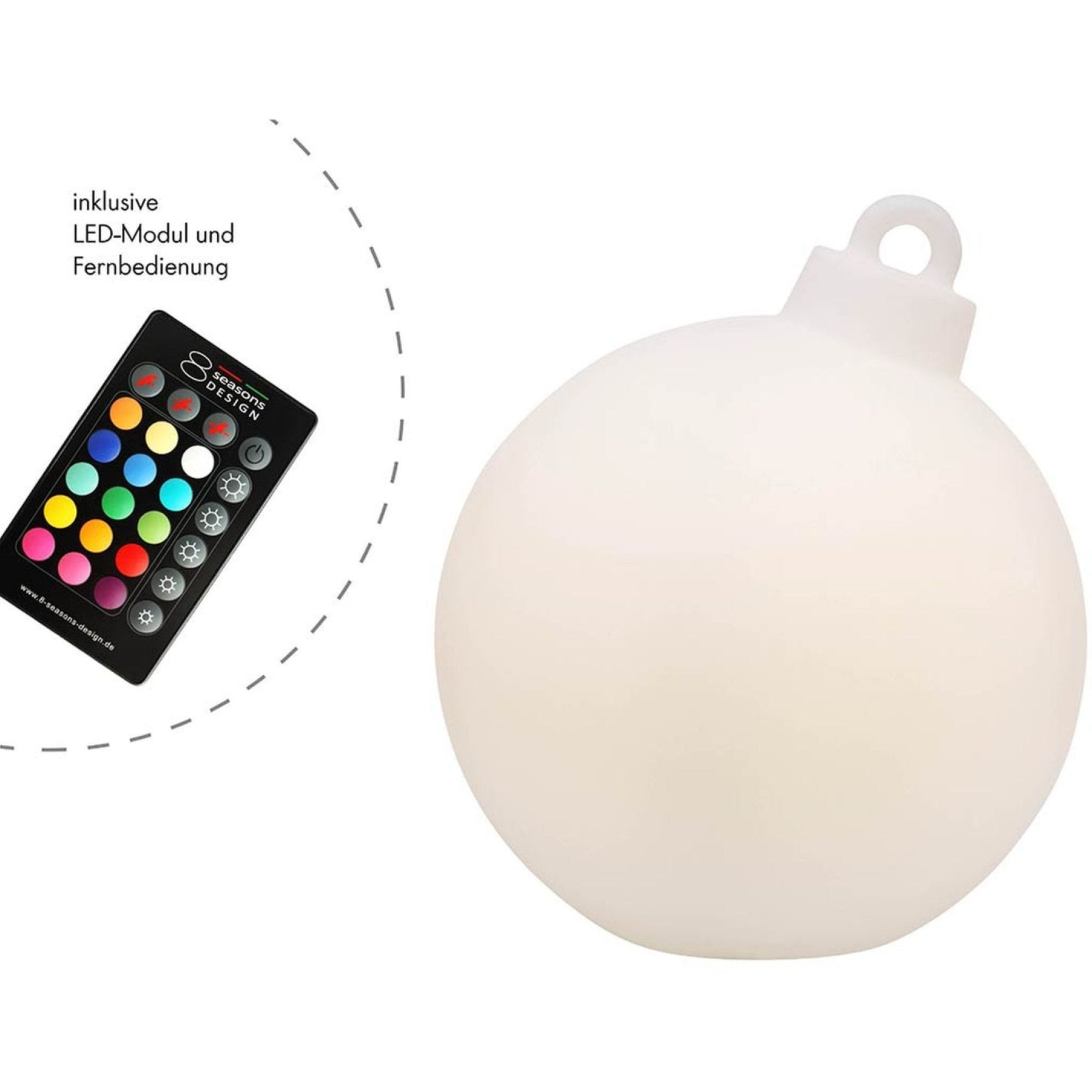 8 seasons Shining Christmas Ball LED Leuchte Indoor & Outdoor | AMBIENDO